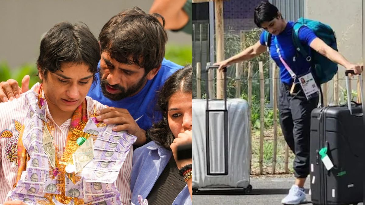 Vinesh Phogat Homecoming: वतन वापसी पर इमोशनल हुईं विनेश फोगाट, दिल्ली ...